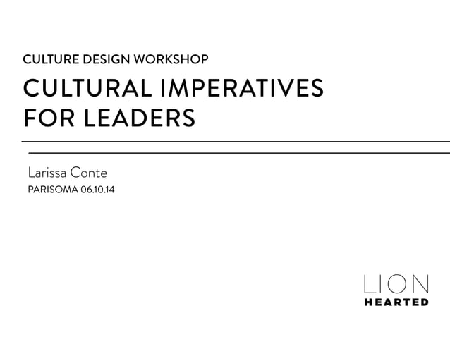 Cultural Imperatives for Leaders—June 2014 | PDF | Business | Business ...