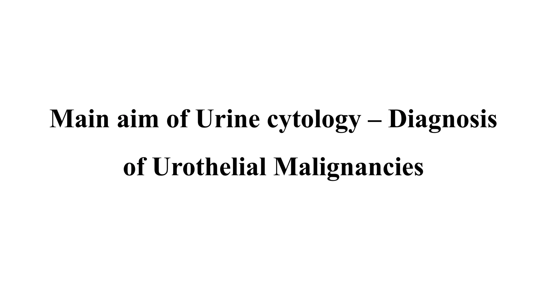 PARIS SYSTEM FOR URINE CYTOLOGY paris system of reporting urine ...