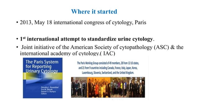 paris system of urine (cytology)Dr.Ankita Singh | PPTX
