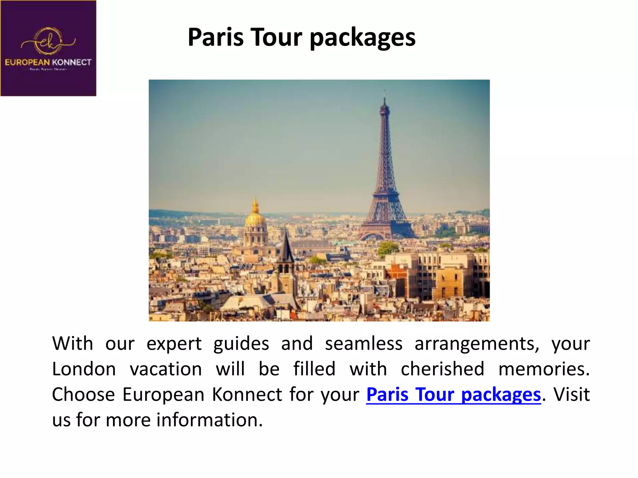 Paris Tour packages | PPTX