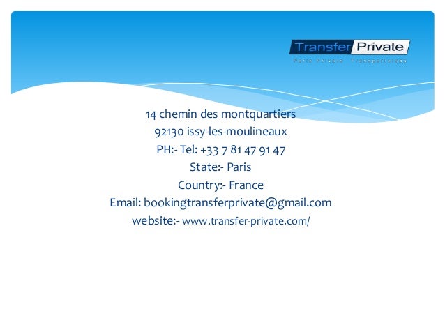 Paris Transfer Service | PPT