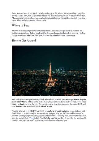 Paris travel guide converted | PDF