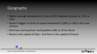 Paris vs rome tresoria | PDF