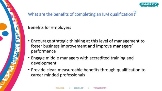 Benefits of Completing an ILM Qualification | PPT