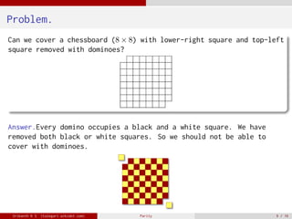 Parity arguments in problem solving | PDF