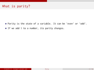 Parity arguments in problem solving | PDF
