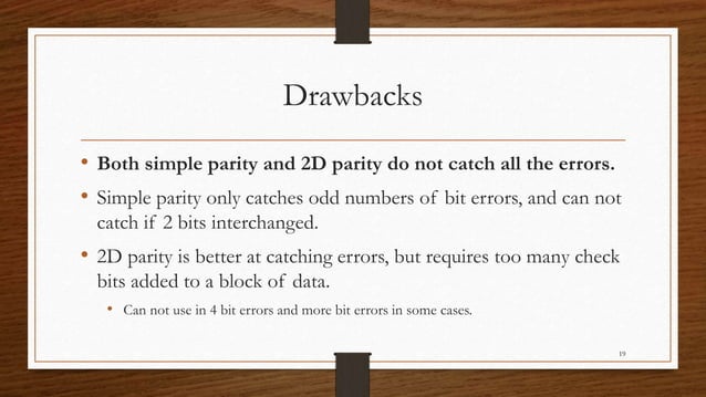 Parity Check Error Detecting Codes Pptx
