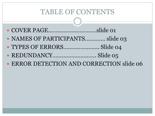 Parity Check Redundancy And Errors Ppt