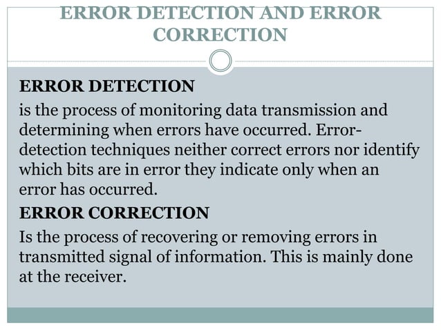 Parity check, redundancy, and errors | PPTX