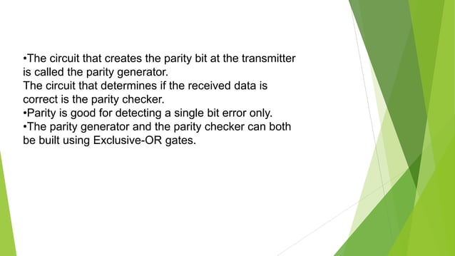 PARITY_GENERATOR_AND_CHECKER_PPT.pptx | Programming Languages | Computing