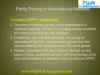 Parity Pricing by helpwithassignment.com