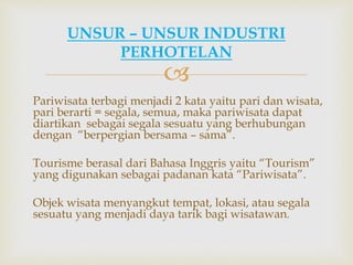 Presentasi Power Point Kepariwisataaan | PPTX