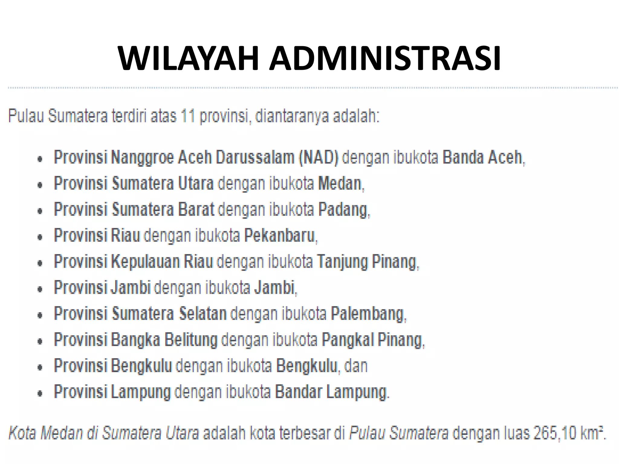 Pariwisata Pulau Sumatera | PPTX