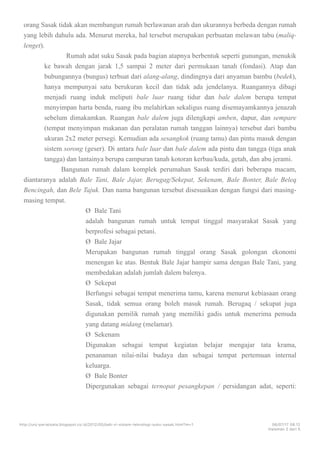 sistem teknologi suku sasak | PDF