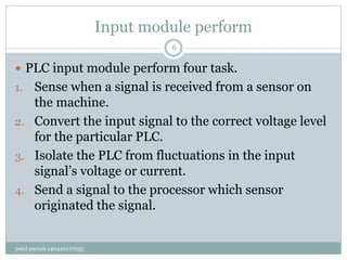 Discrete Input module block diagram and wiring in PLC | PPTX