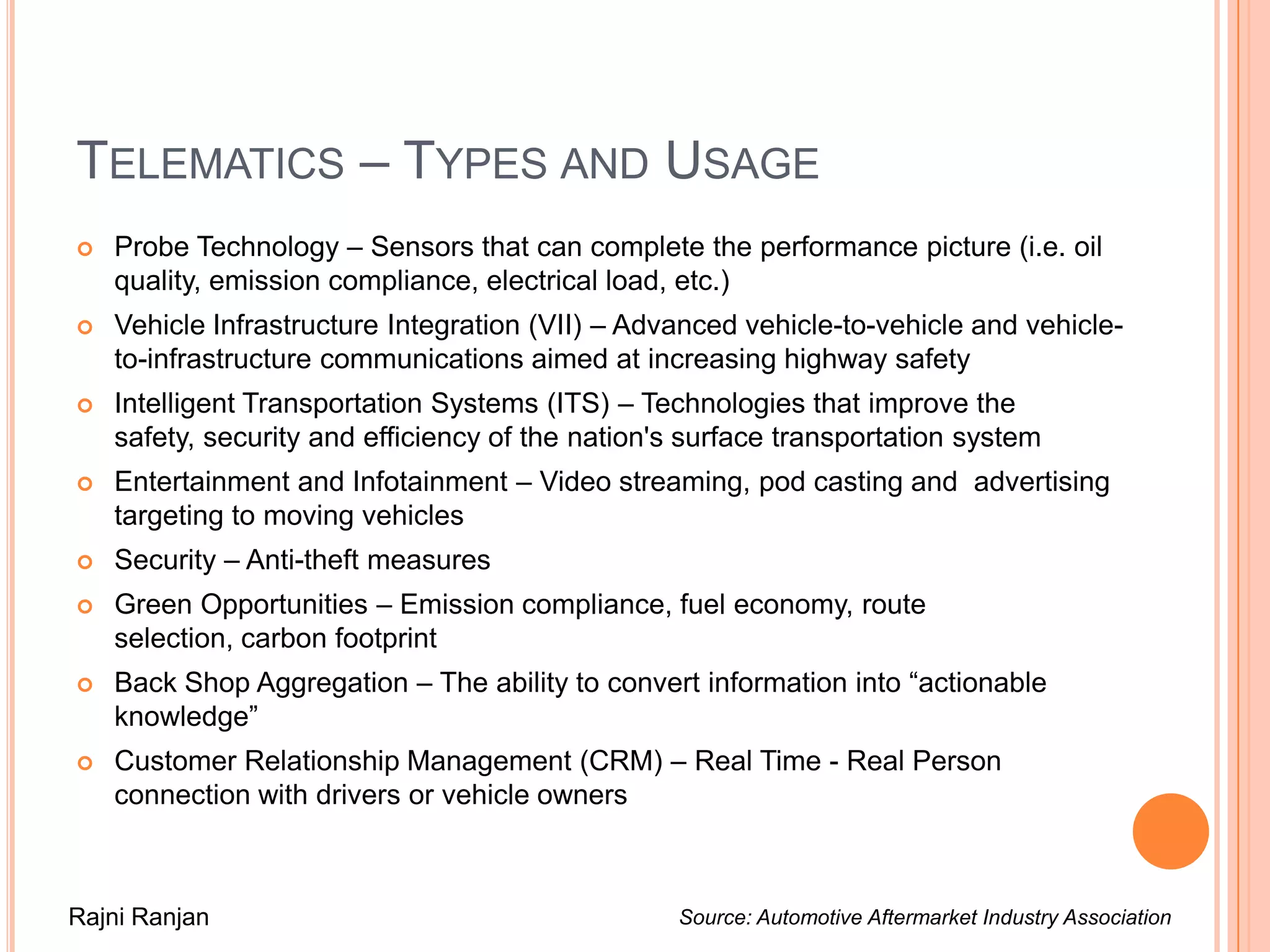 Park assist systems and telematics brief introduction | PPTX
