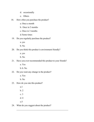 Park avenue deo project report | DOCX