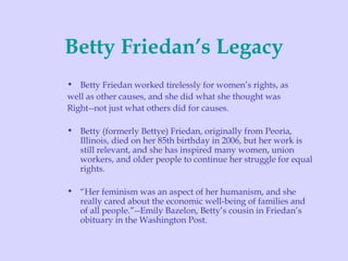 Betty Friedan | PPT