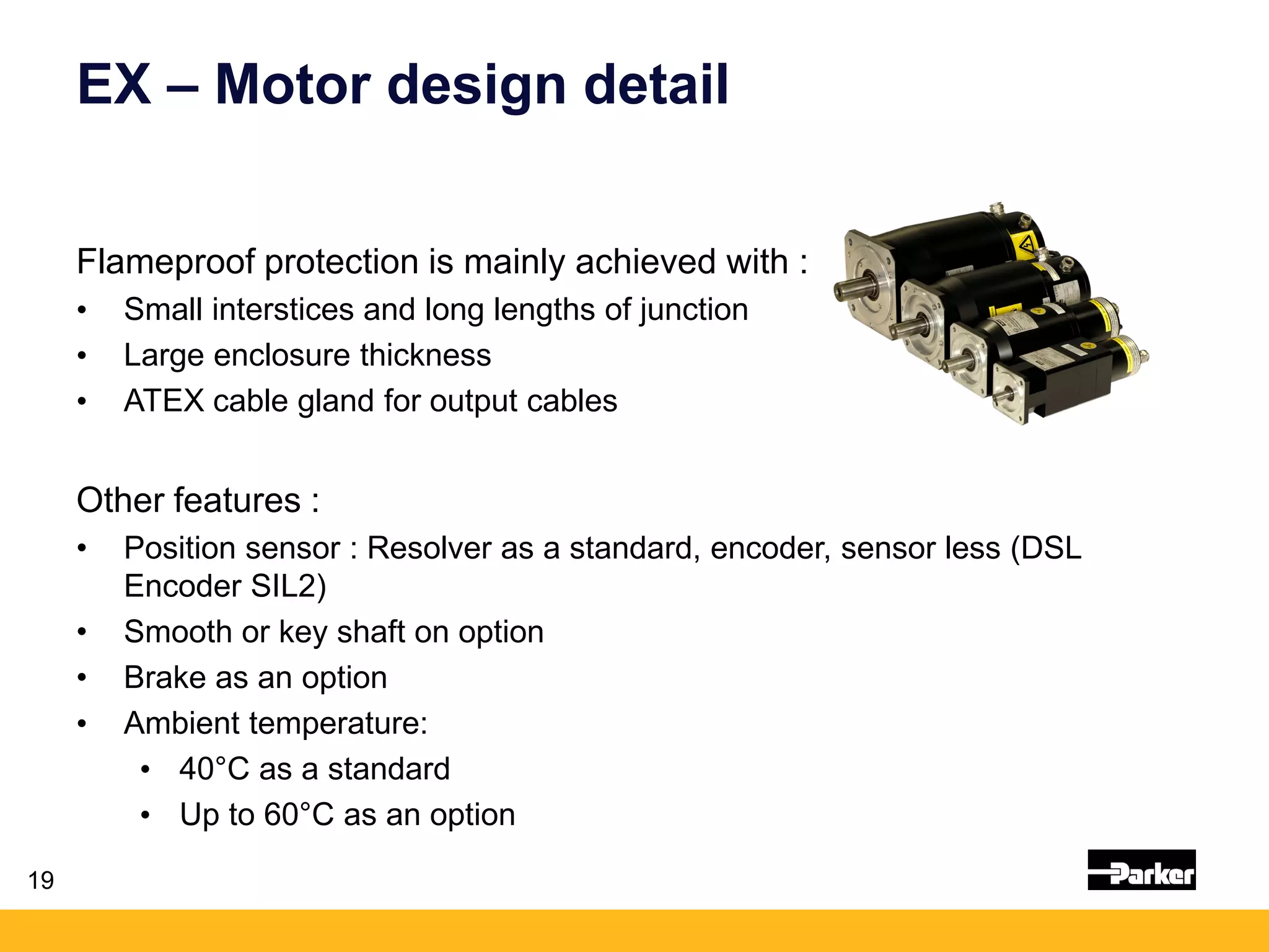 Explosion Proof Servo Motors | Parker Hannifin | PDF
