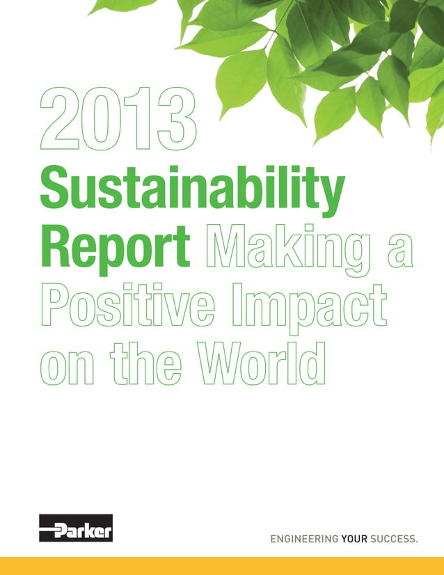 Parker 2013 Sustainability Report | Parker Hannifin | PDF | Human Resources | Business
