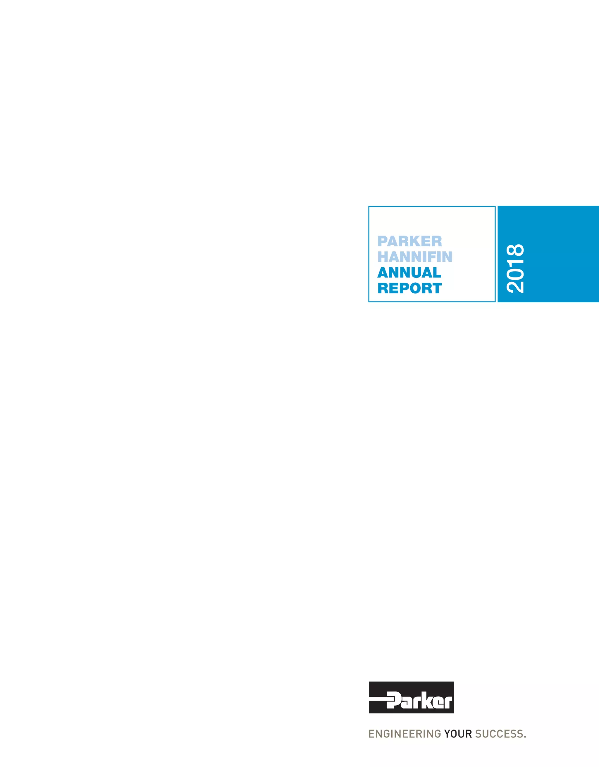 Parker Hannifin Corporation Annual Report 2018 | PDF