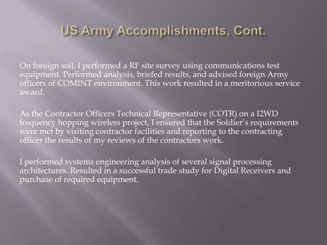 Resume: Robert C. Parker, Principal Systems Engineer | PPTX