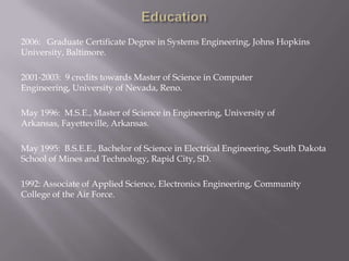 Resume: Robert C. Parker, Principal Systems Engineer | PPTX