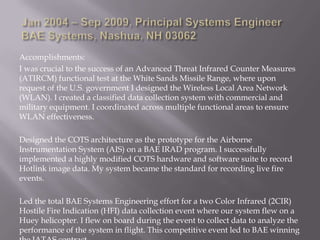 Resume: Robert C. Parker, Principal Systems Engineer | PPTX
