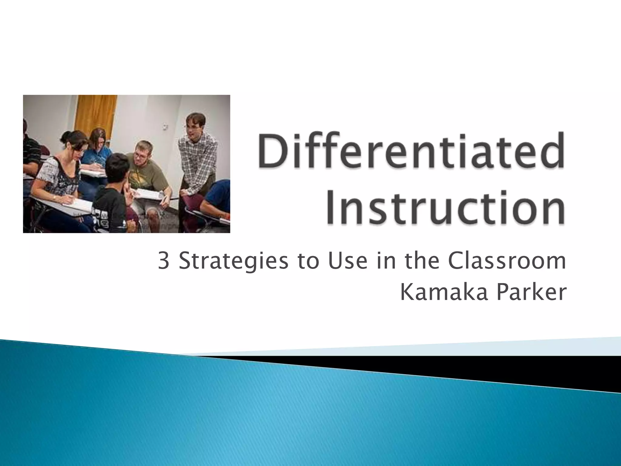 Differentiated Instruction Strategies | PPT