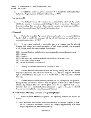 Parking cmjcente-rfp | PDF