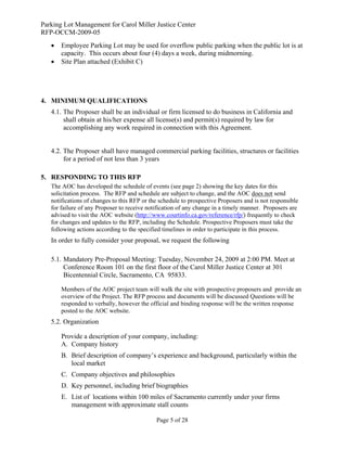Parking cmjcente-rfp | PDF