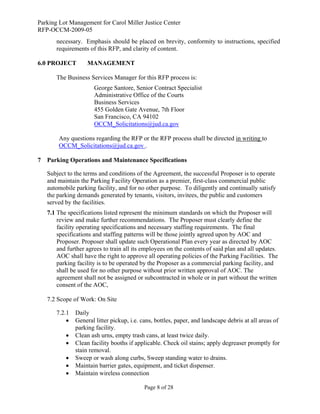 Parking cmjcente-rfp | PDF
