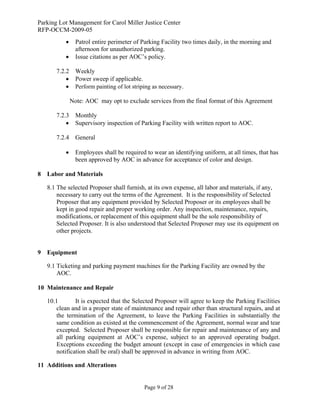 Parking cmjcente-rfp | PDF