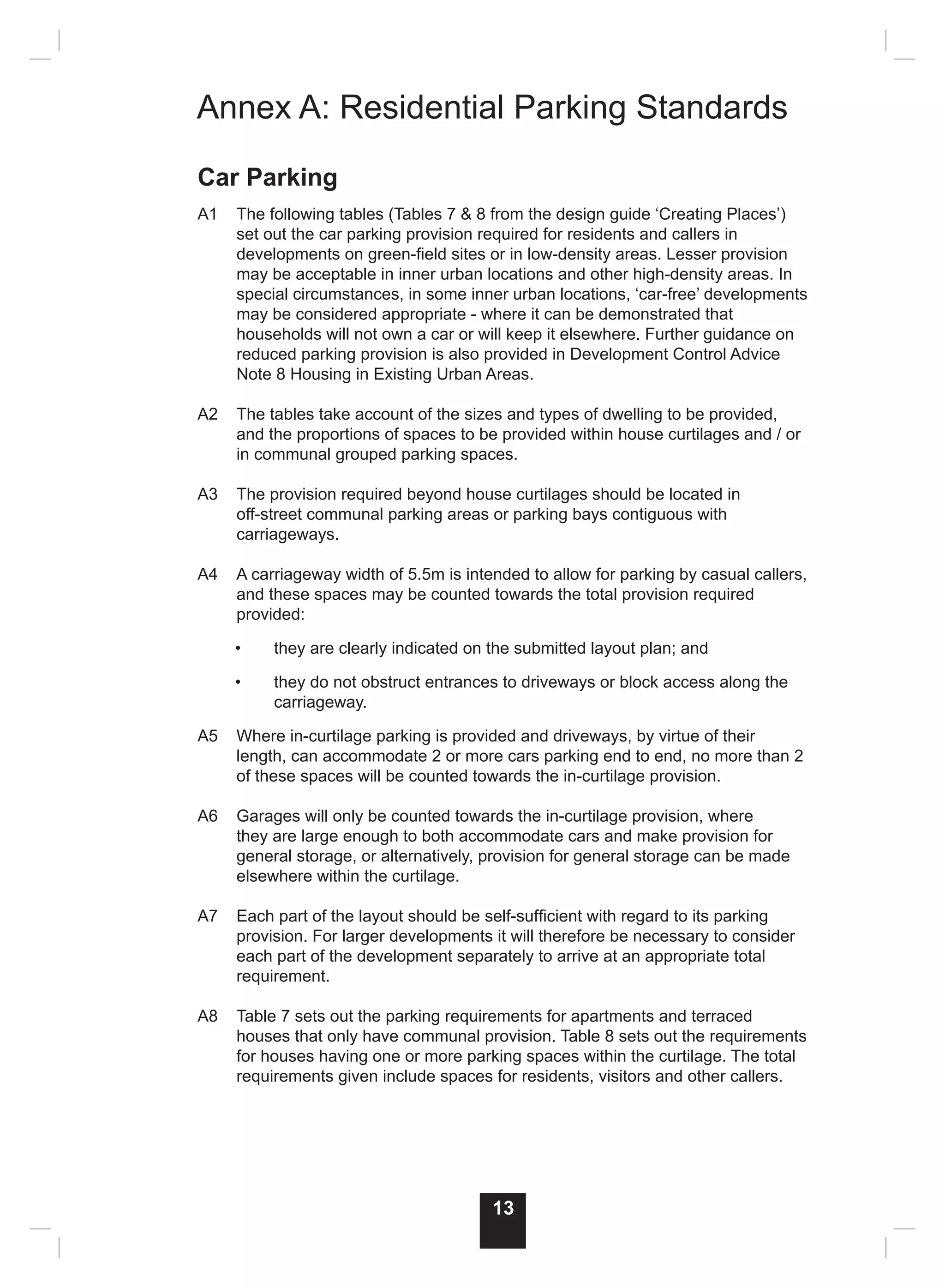 Parking standards | PDF
