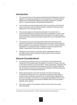 Parking standards | PDF