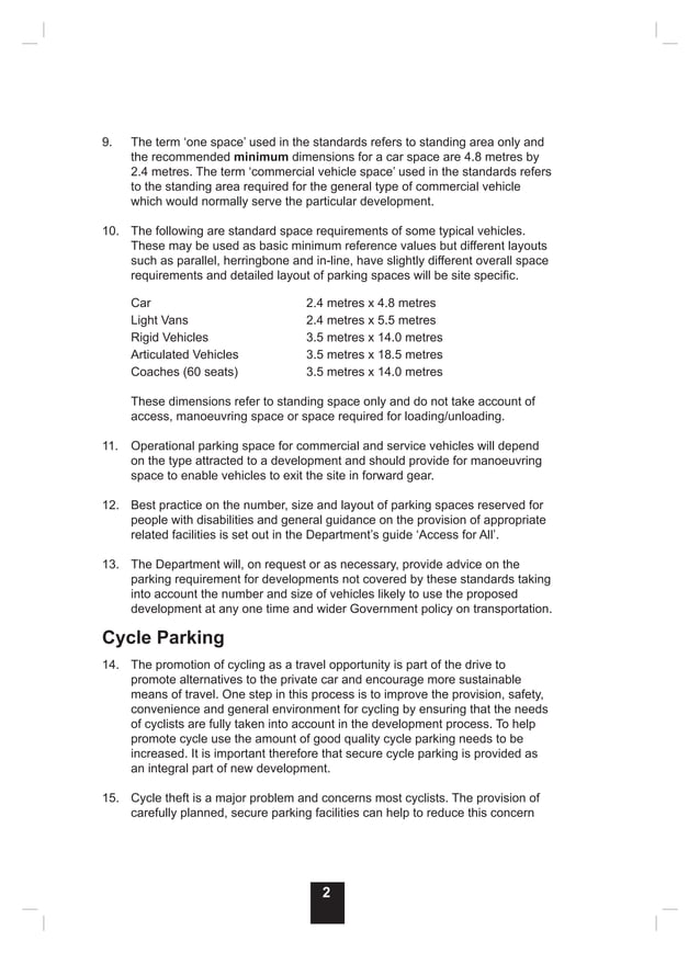 Parking standards | PDF