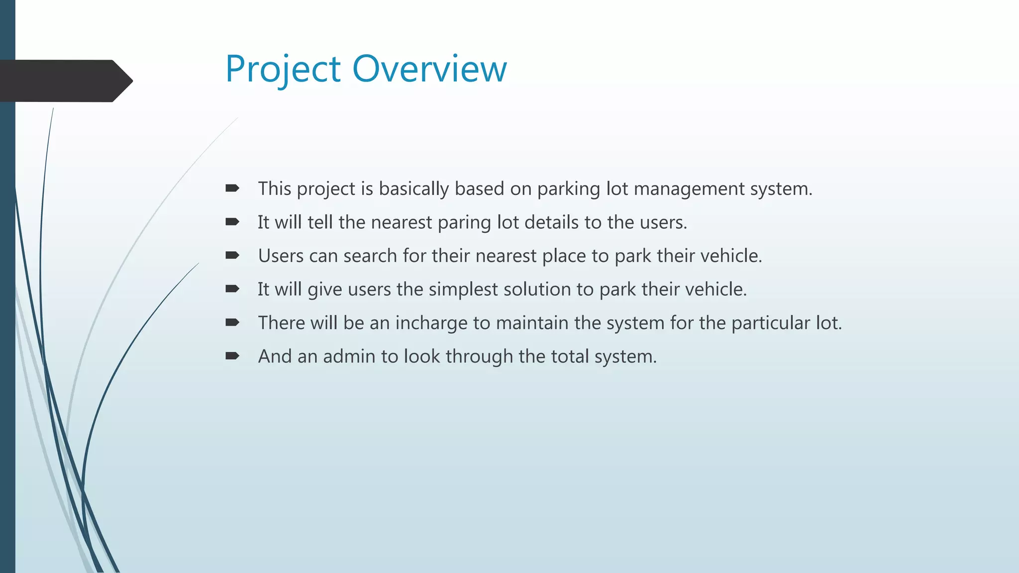 Parking allocation system | PPTX