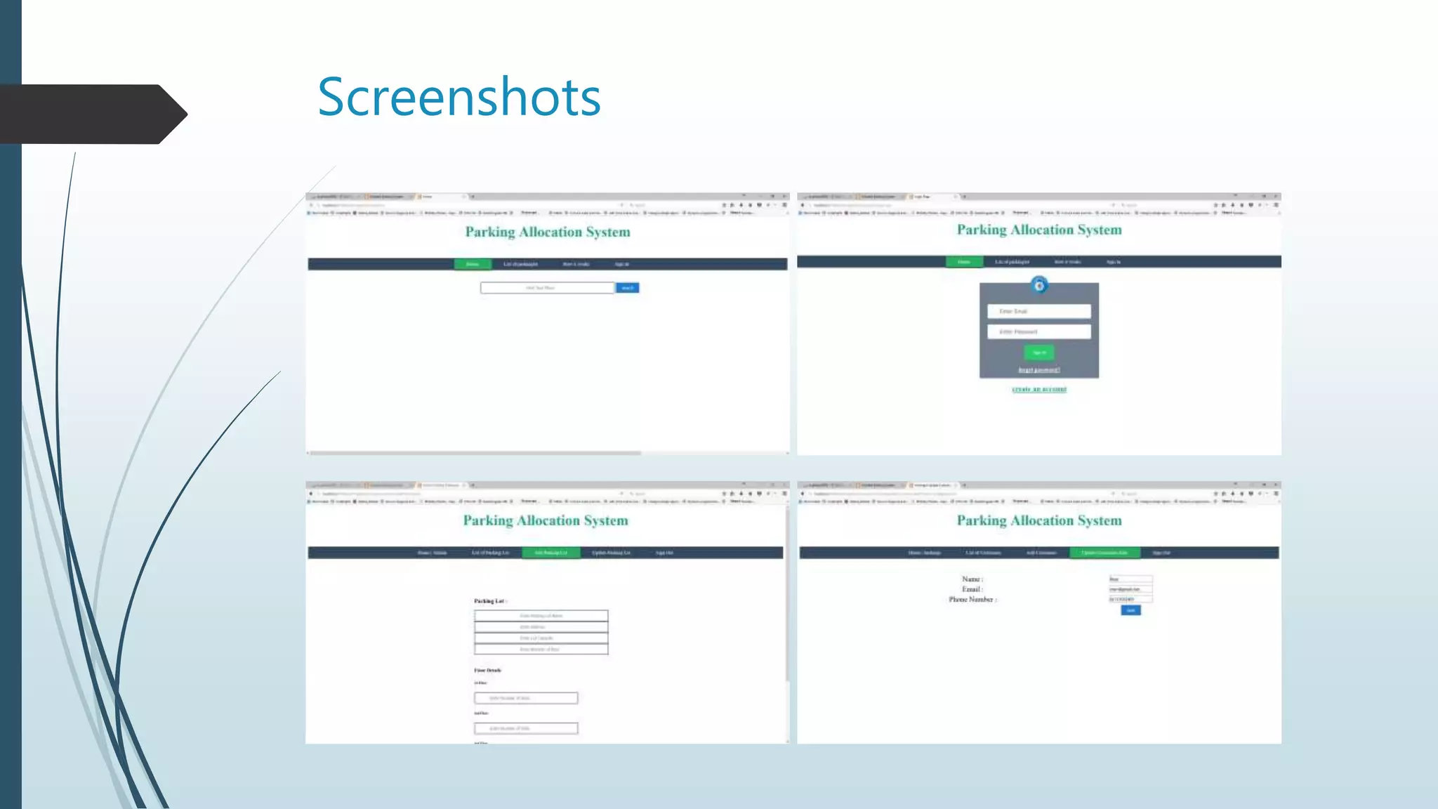 Parking allocation system | PPTX