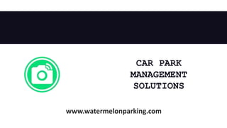 PARKING LOT MANAGEMENT SOFTWARE | PPTX