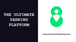 PARKING LOT MANAGEMENT SOFTWARE | PPTX