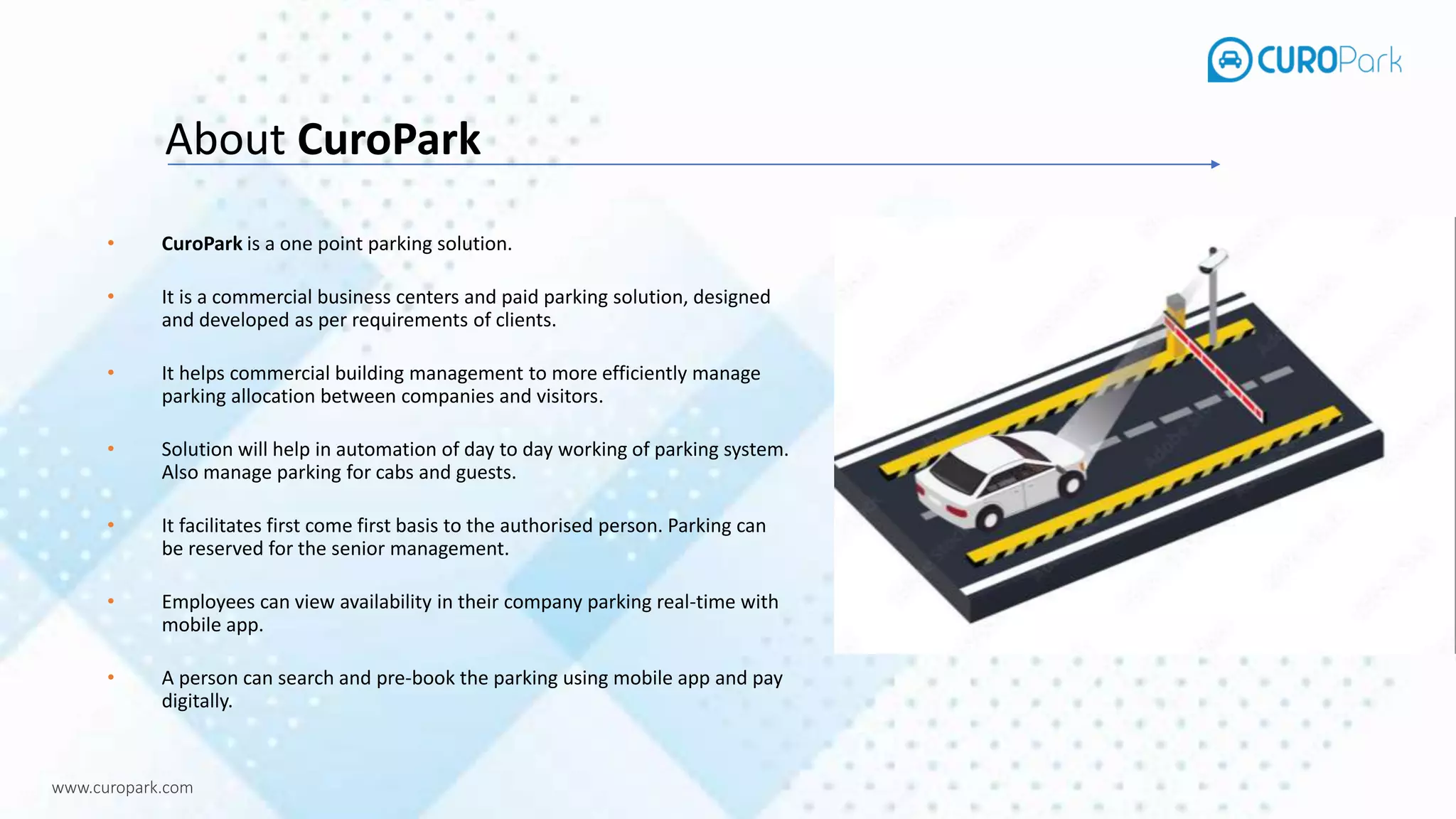 Parking Management System CuroPark | PPTX