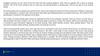 Parking problems in india an intelligent solution | PPTX