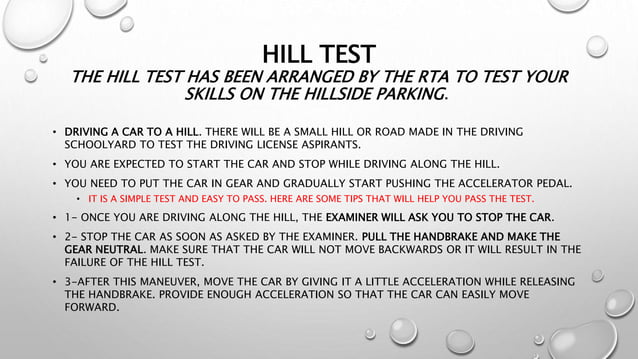 Parking rules to pass rta parking test | PPTX | Auto Safety | Automotive