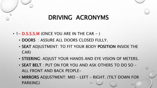Parking rules to pass rta parking test | PPTX