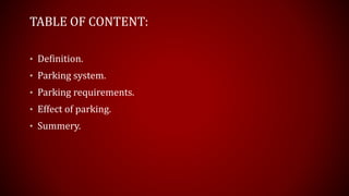 Parking studies | PPTX