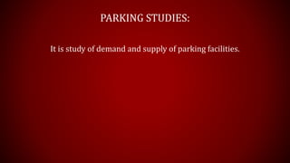 Parking studies | PPTX