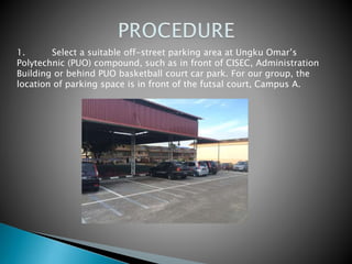 Parking study traffic eng | PPTX