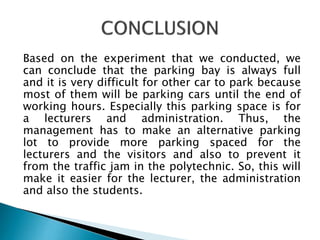 Parking study traffic eng | PPTX