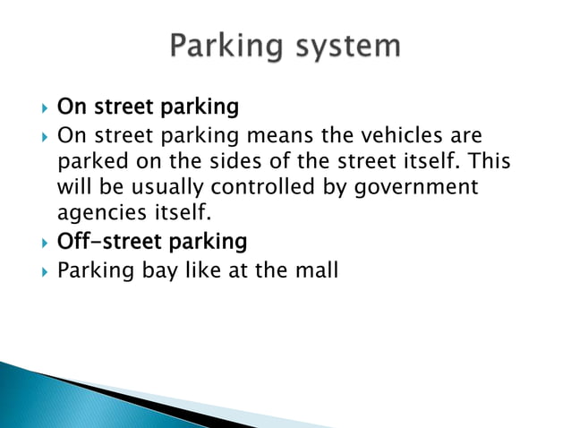 Parking study traffic eng | PPTX | Malls & Shopping Centers | Attractions