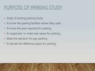 Parking study | PPTX